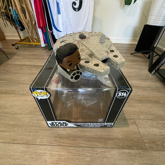 Funko | Toys | Funko Pop Rides Lando Calrissian In The Millenium Falcon ...